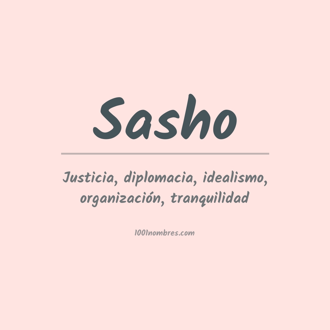 Significado del nombre Sasho