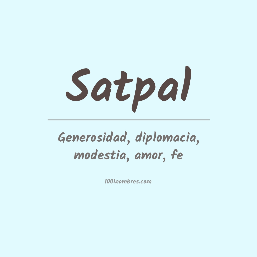 Significado del nombre Satpal