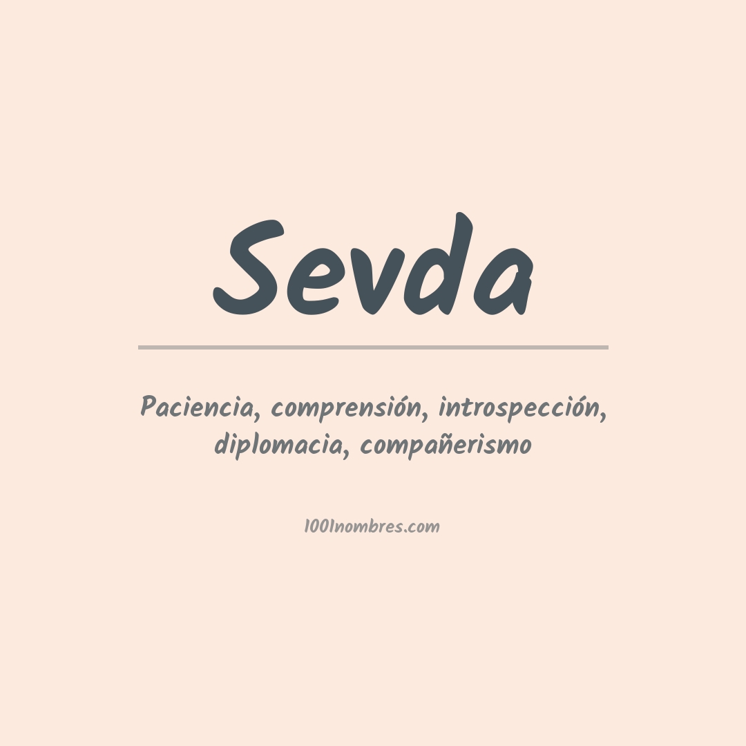 Significado del nombre Sevda