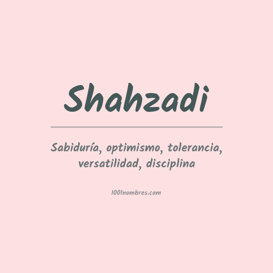 Significado del nombre Shahzadi