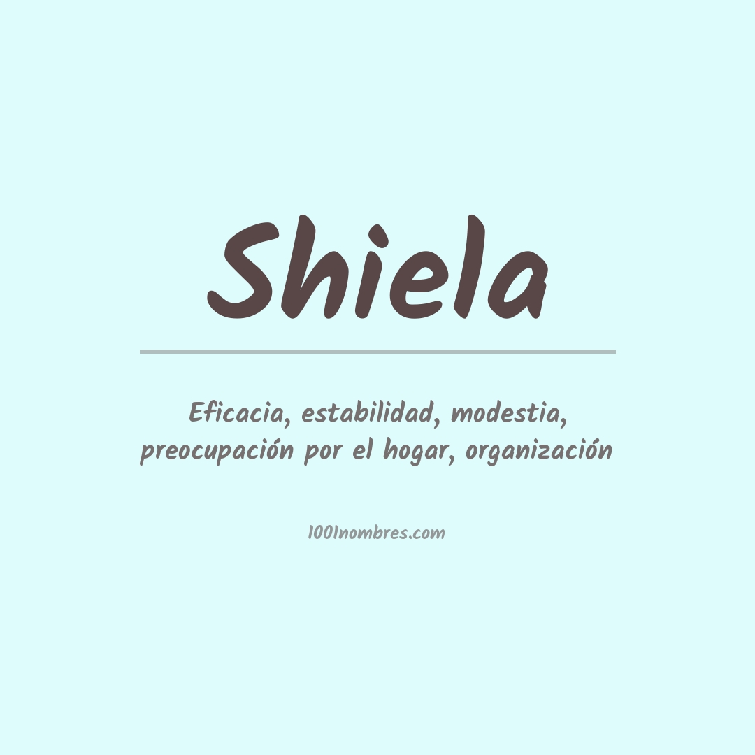 Significado del nombre Shiela
