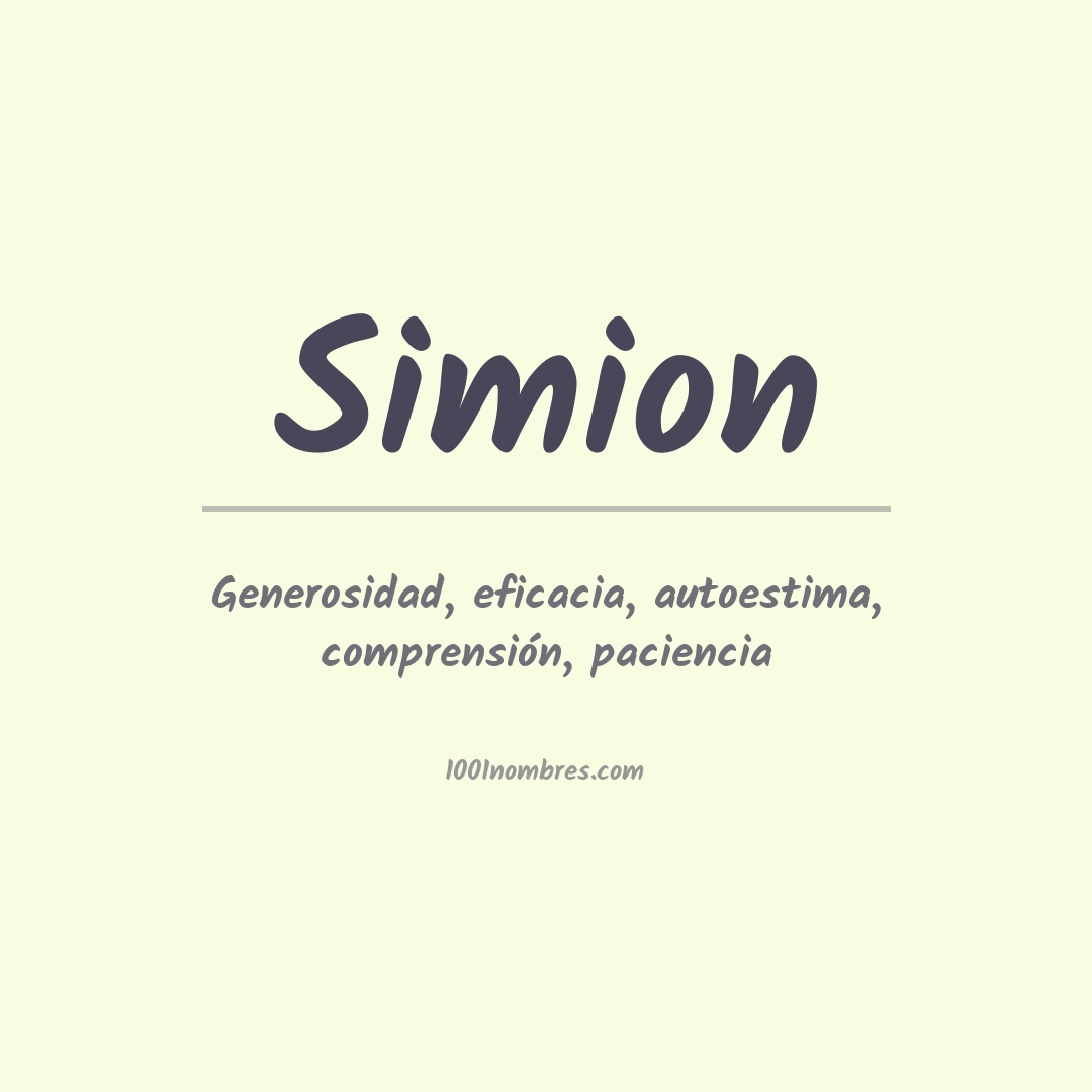 Significado del nombre Simion