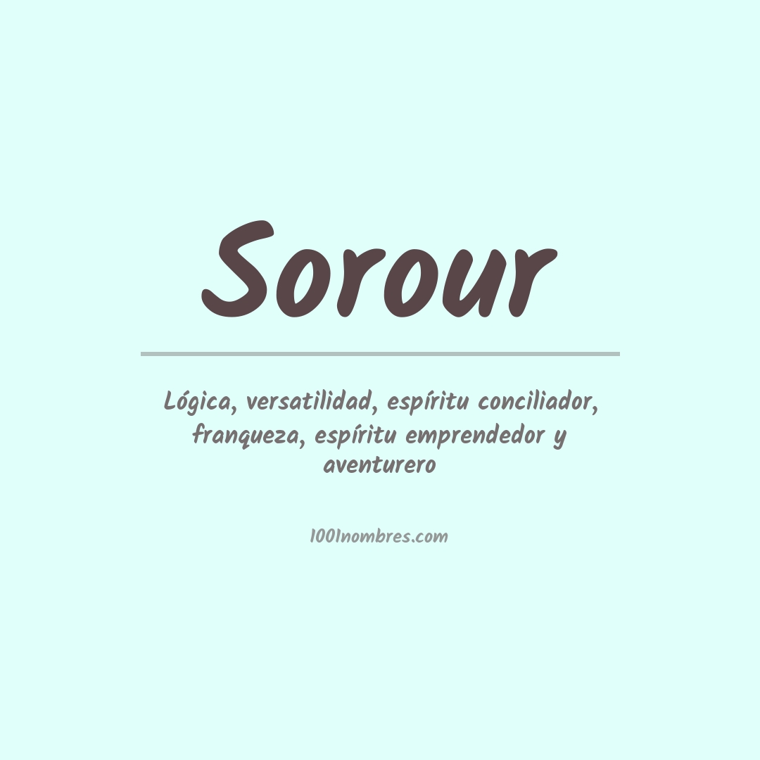 Significado del nombre Sorour