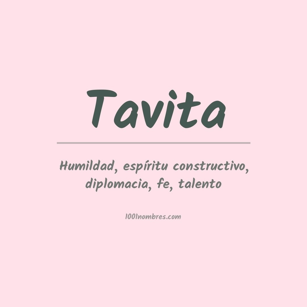 Significado del nombre Tavita