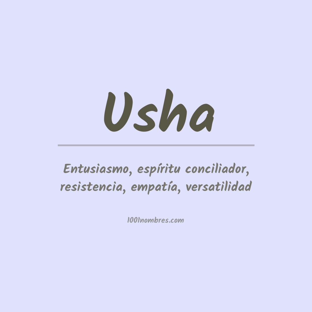 Significado del nombre Usha
