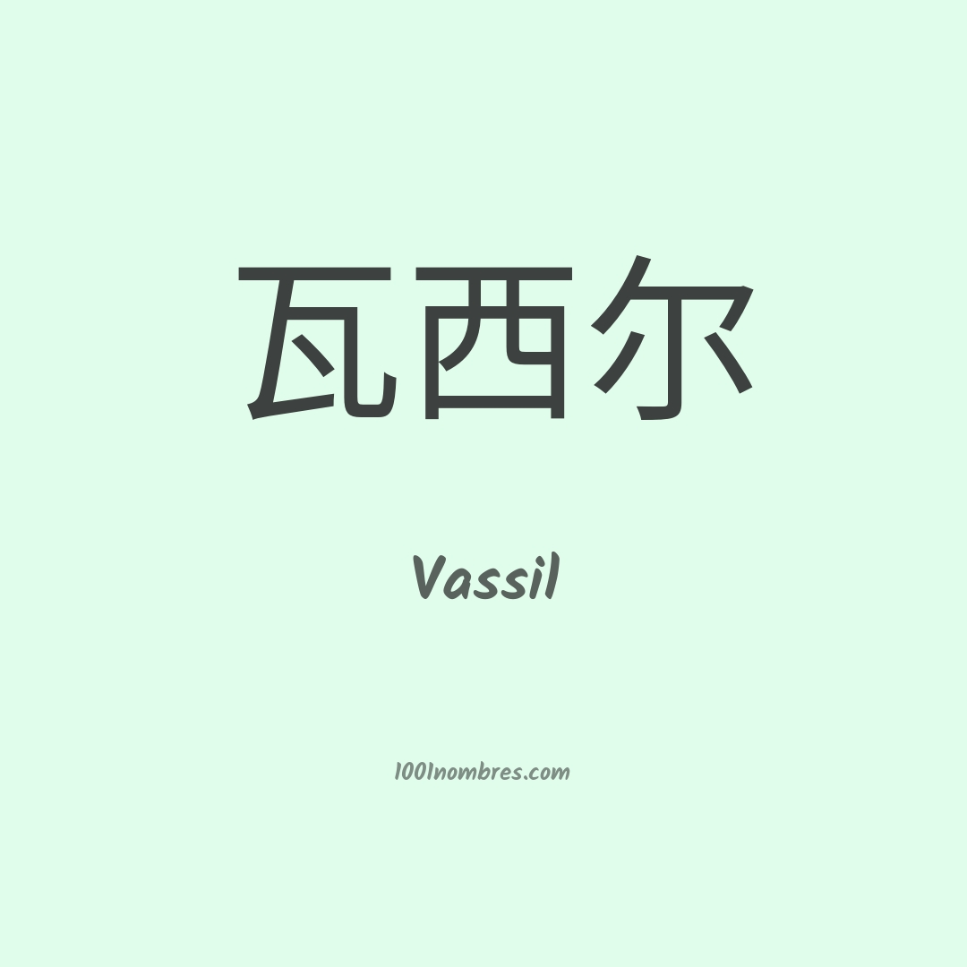 Significado del nombre Vassil