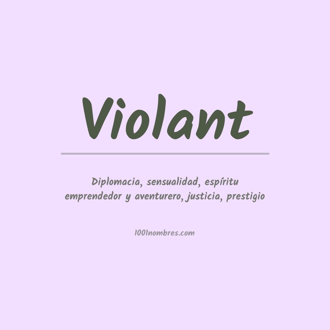 Significado del nombre Violant