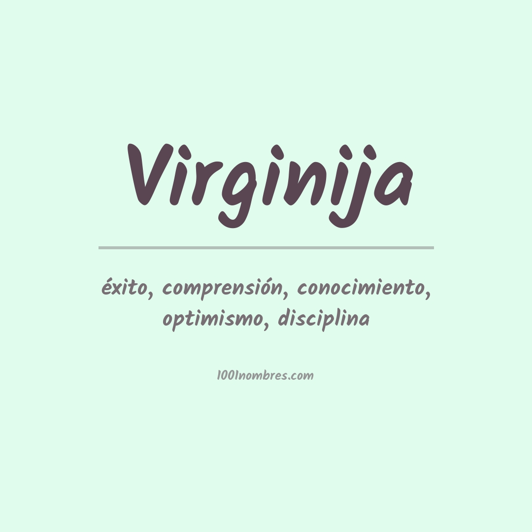 Significado del nombre Virginija