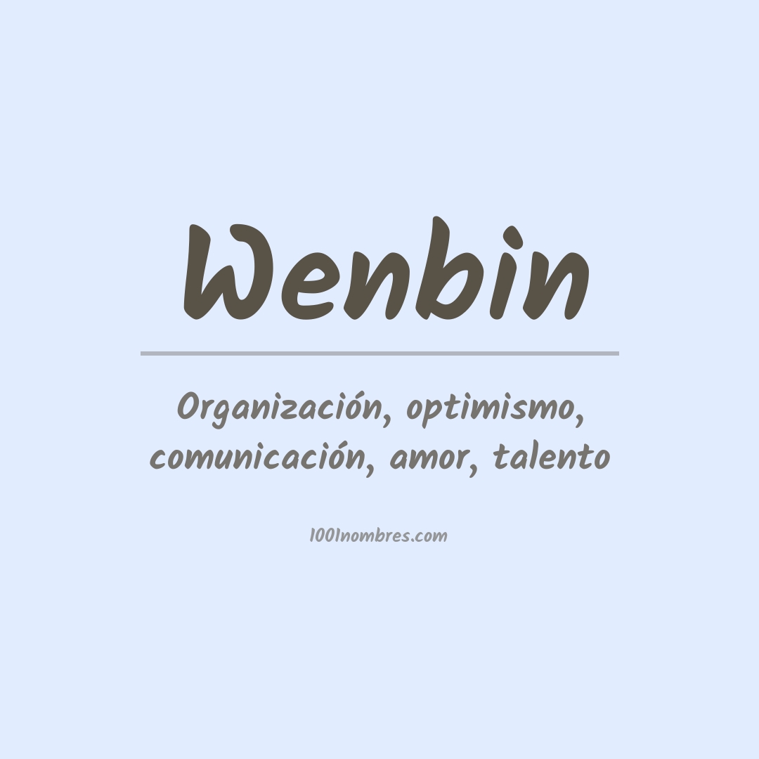 Significado del nombre Wenbin
