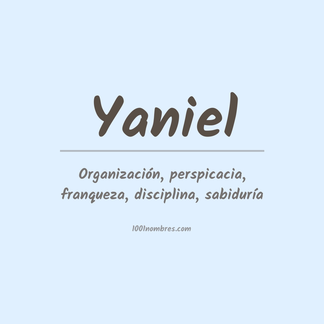 Significado del nombre Yaniel