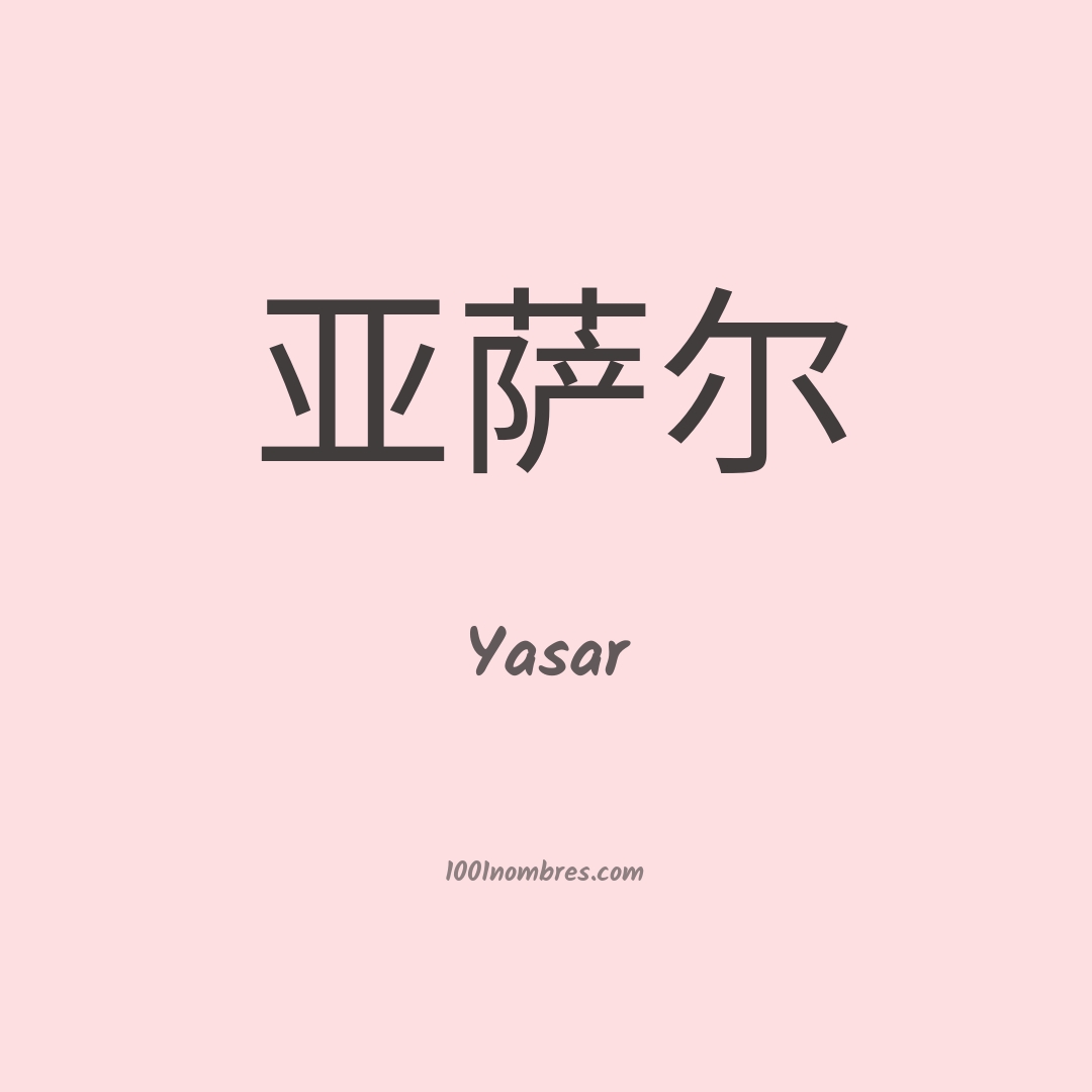 Significado del nombre Yasar