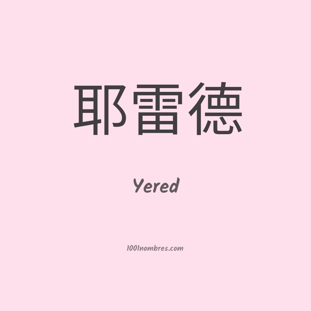 Significado del nombre Yered