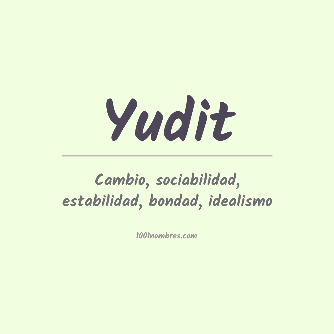 Significado del nombre Yudit