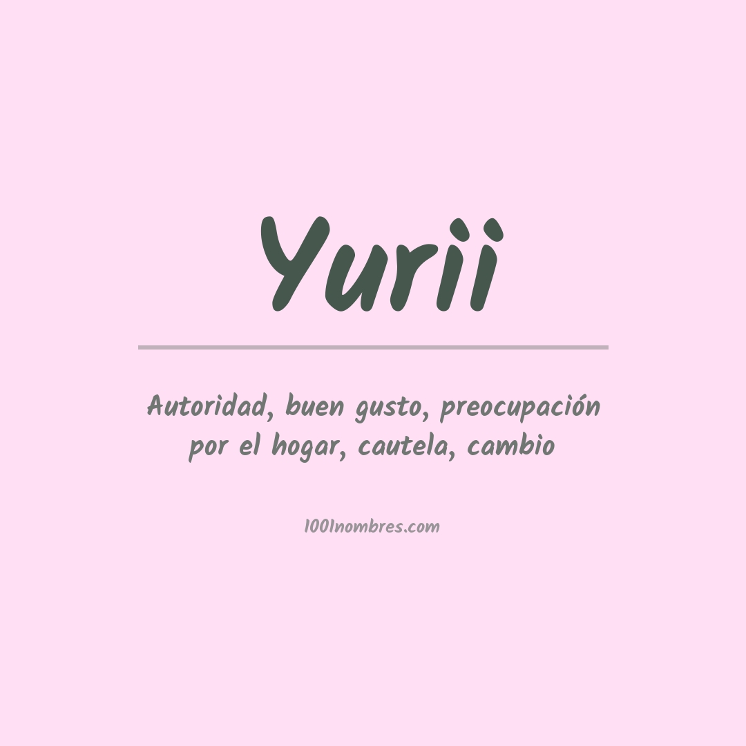 Significado del nombre Yurii