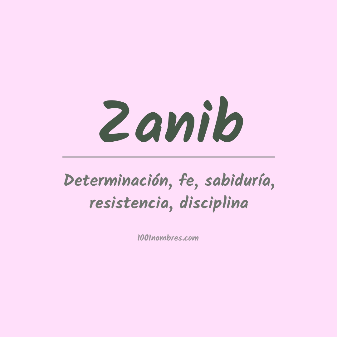 Significado del nombre Zanib